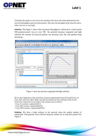 Opnet lab 1 solutions | PDF