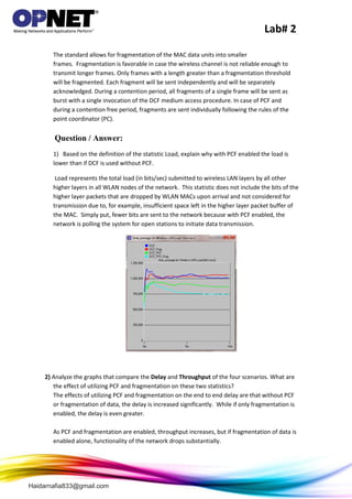 Opnet lab 2 solutions | PDF