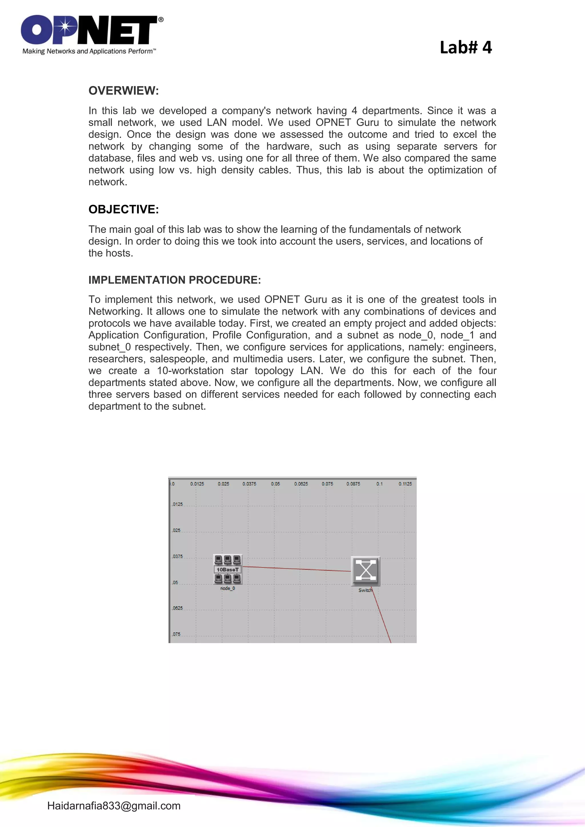 Opnet lab 4 solutions | PDF