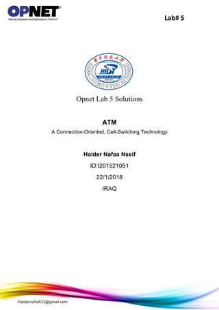 Opnet lab 5 solutions | PDF | Computer Networking | Computing