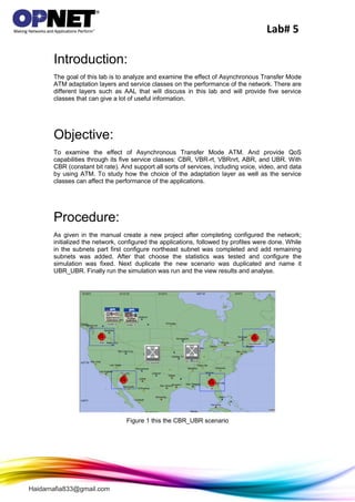 Opnet lab 5 solutions | PDF
