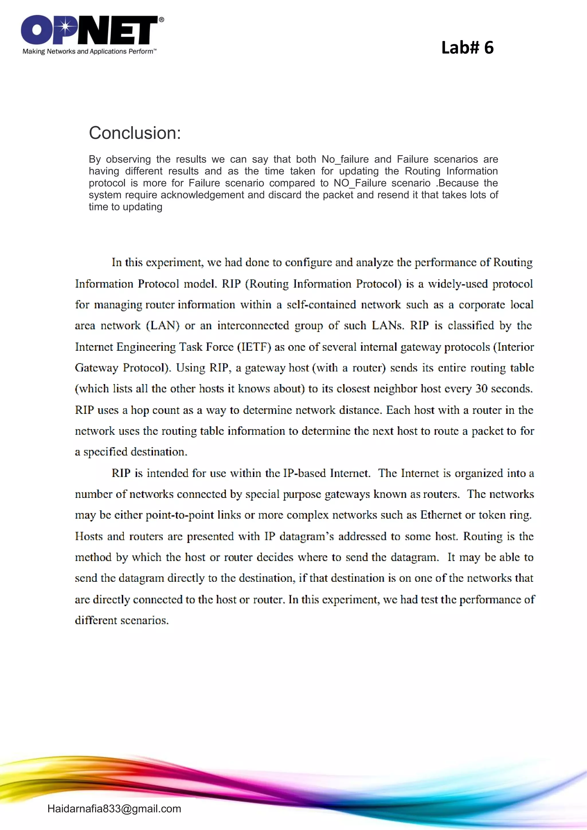 Opnet lab 6 solutions | PDF