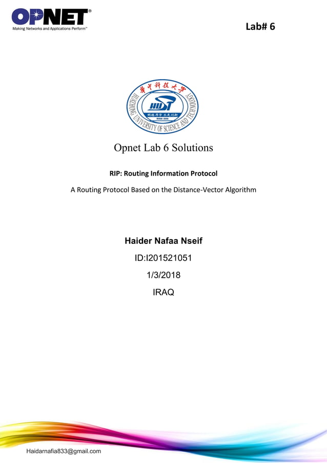 Opnet lab 6 solutions | PDF