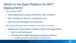Lightweight Virtualized Containers For Open Platform for NFV* (OPNFV*) | PPT
