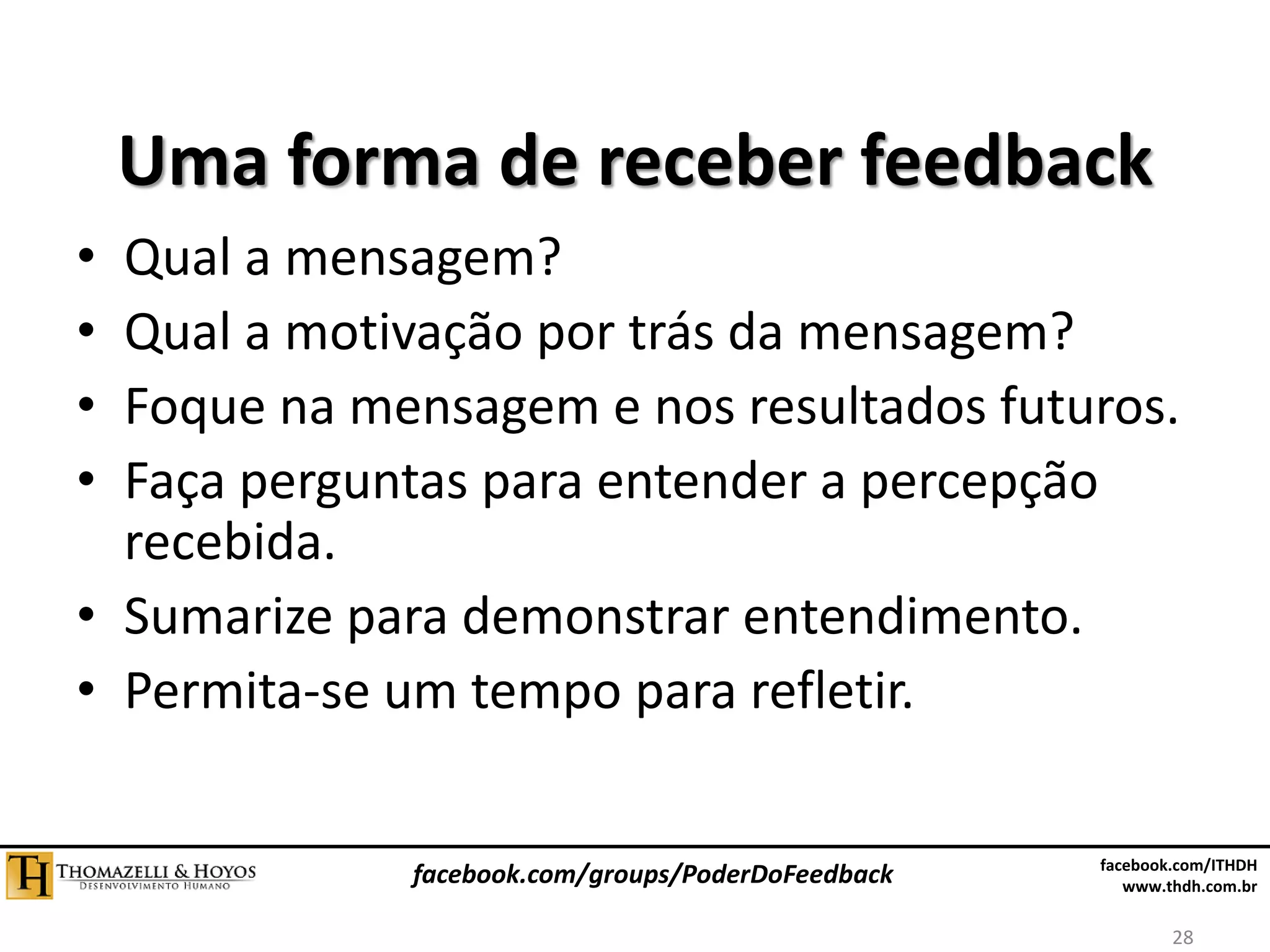 O poder do feedback | PDF