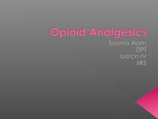 Opoid analgesics | PPT | Illegal Drugs, Tobacco, eCigarettes, Vaping ...