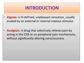 Opoids analgesic 1 | PPTX