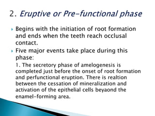 Mechanisms of Tooth Eruption & Mammalian Teeth 3 Categories on the ...