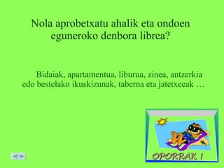 Oporrak | PPT