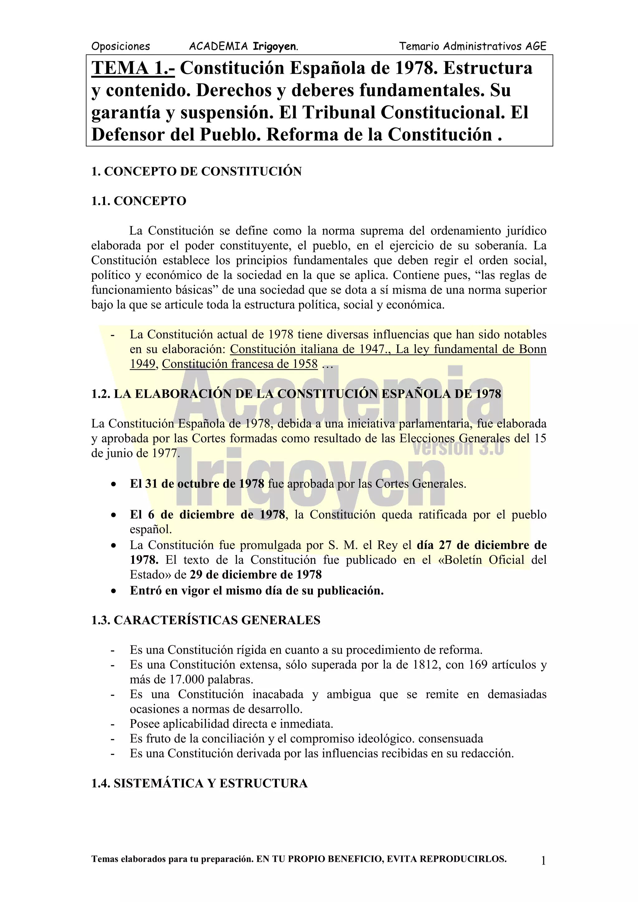 Oposición-Administrativo-AGE.-Tema-1.-La-constitución-Española-de-1978 ...