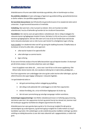 Retningslinjer for mappevurdering ved IKTL | PDF