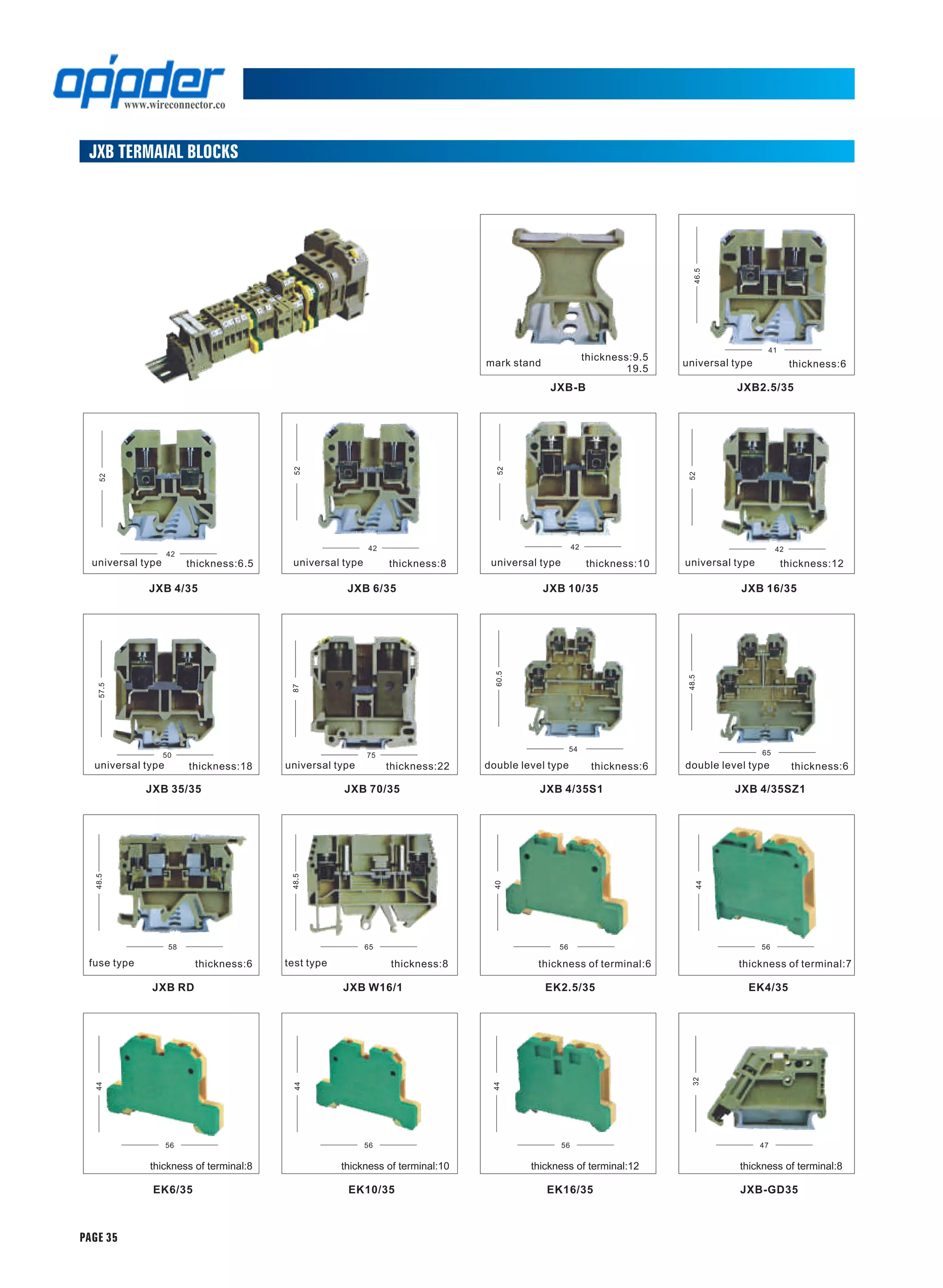 Terminals catalog - Oppder | PDF