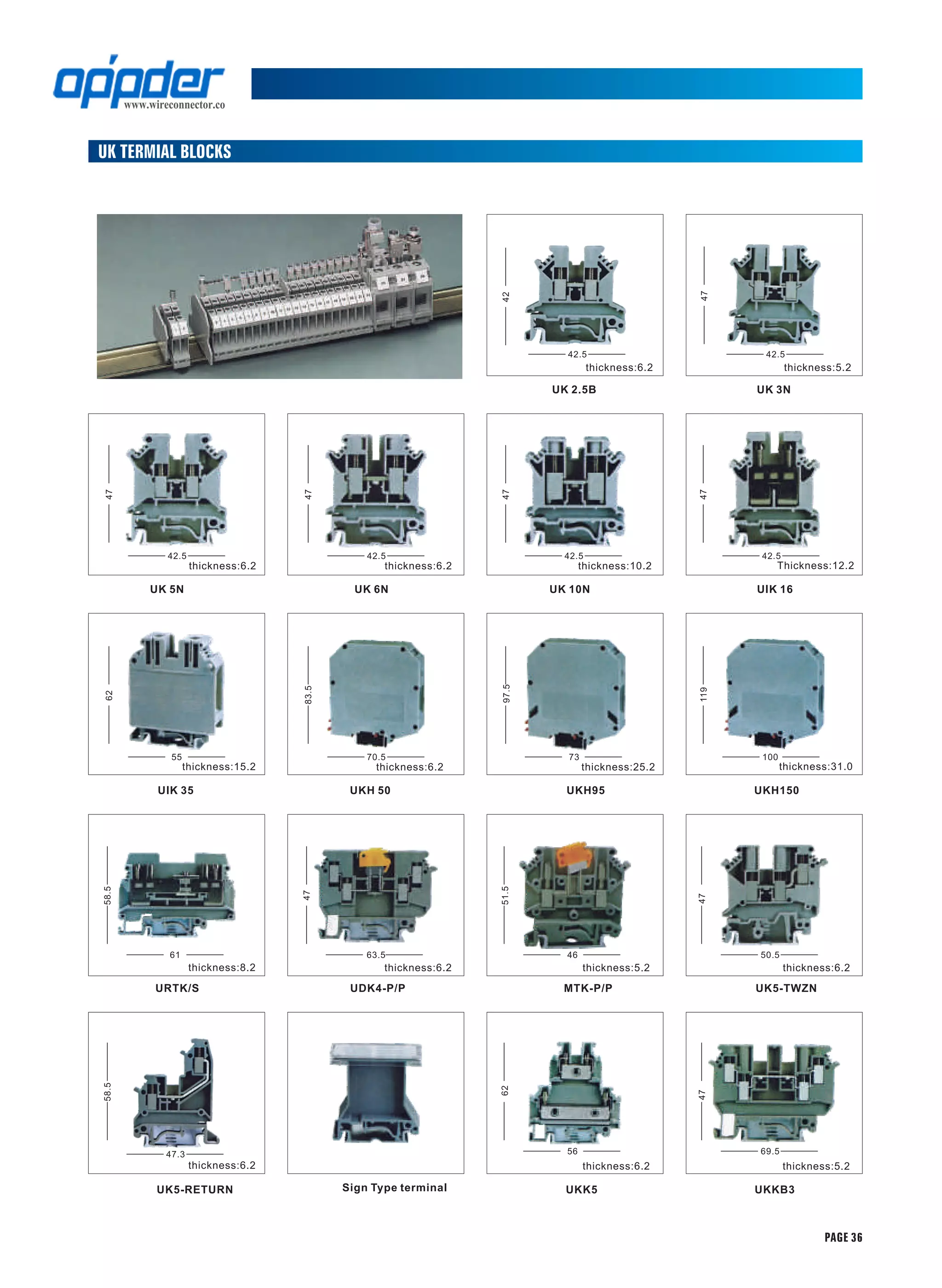 Terminals catalog - Oppder | PDF