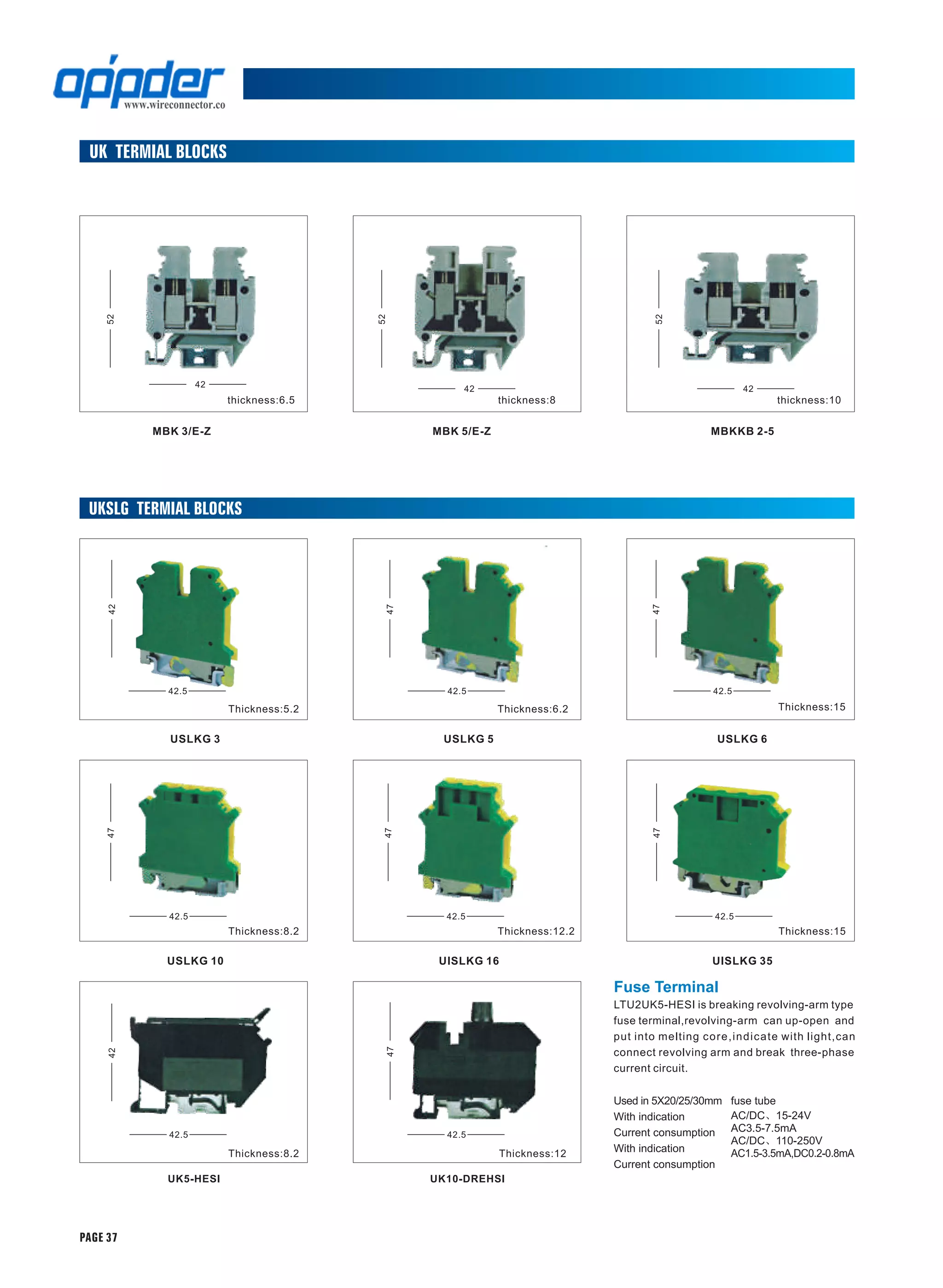 Terminals catalog - Oppder | PDF