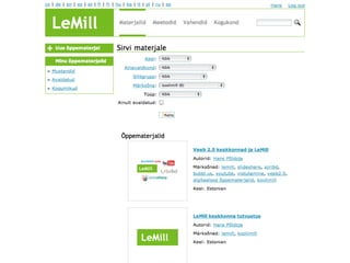 Oppematerjalide koondamine LeMill keskkonnas | PDF
