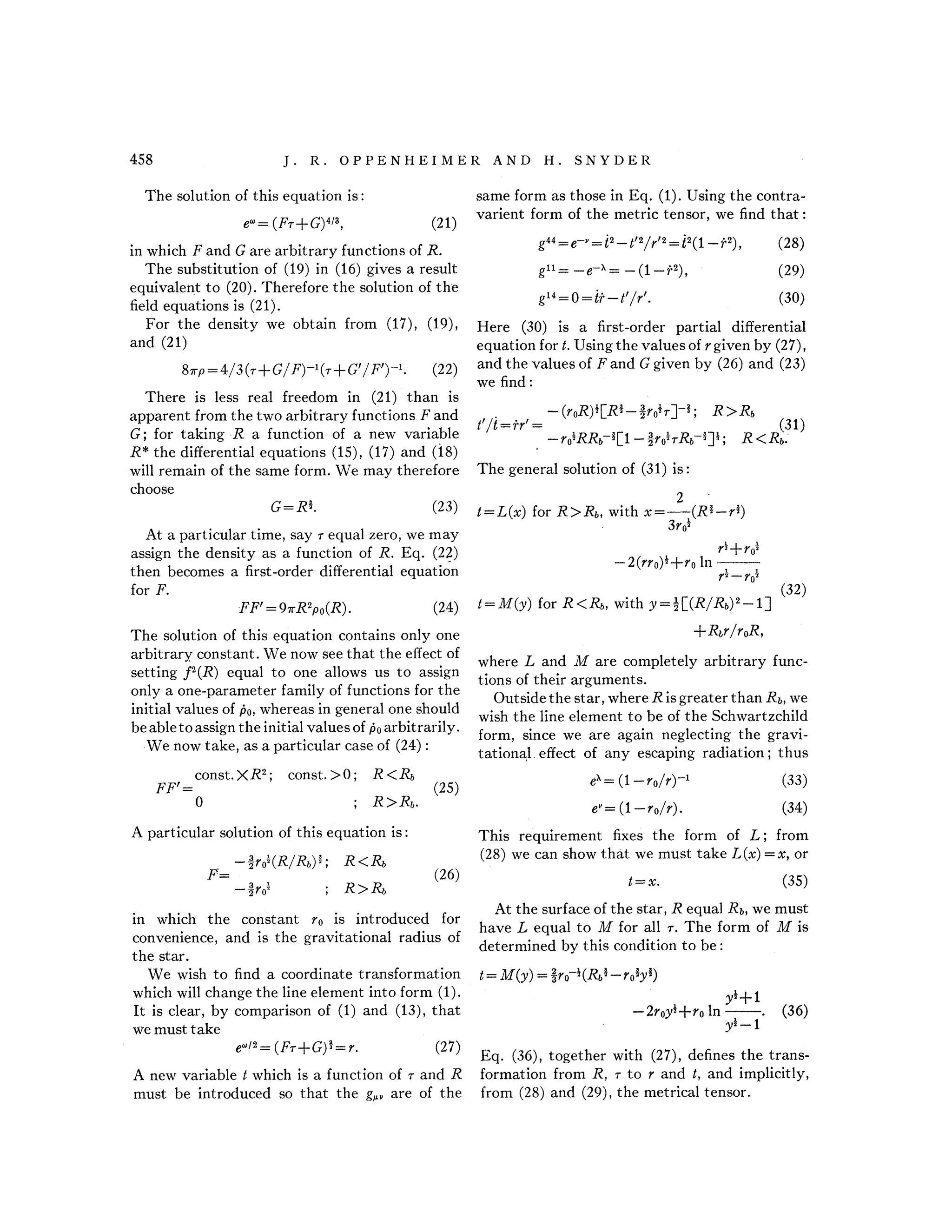 On Continued Gravitational Contraction | PDF