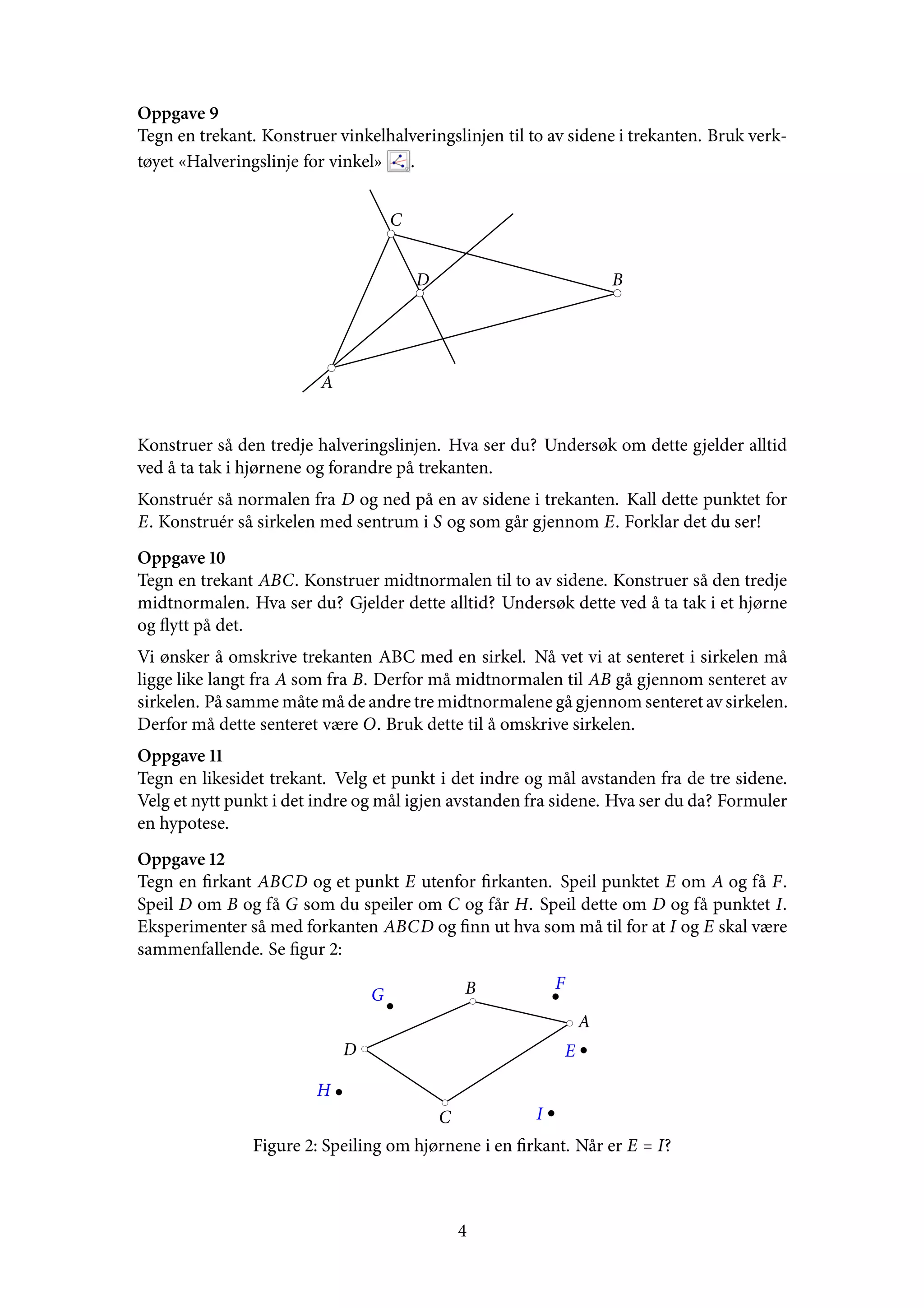 Oppgaver til GeoGebra-kurs del 1 | PDF