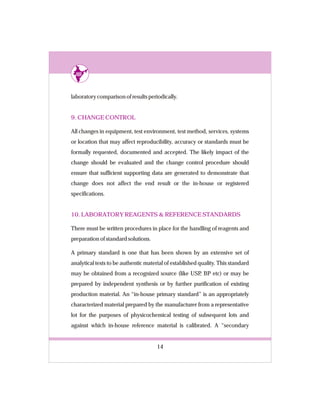 Oppi guidelines on good laboratory practices(glp) | PDF