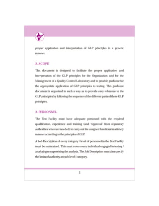 Oppi guidelines on good laboratory practices(glp) | PDF ...