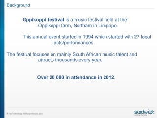 Oppikoppi (case study) | PDF