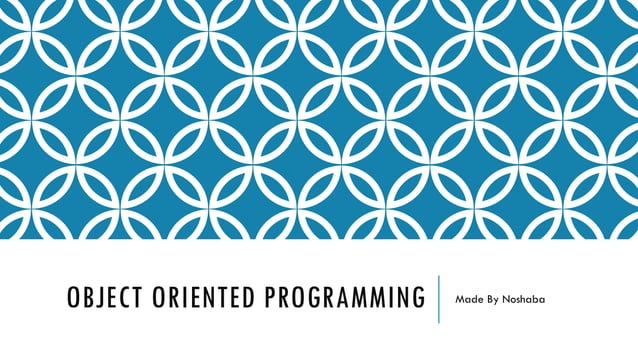 Object oriented programming (oops) python | PPT Object oriented programming (oops) python | PPT