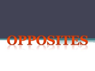 Opposites | PPTX