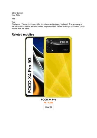 Oppo A17 Specification | DOCX