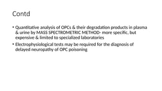 ORGANOPHOSPHATE POISONING CARBAMATE POISONING | PPTX