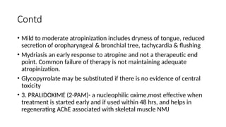 ORGANOPHOSPHATE POISONING CARBAMATE POISONING | PPTX