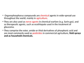 OP POISONING including organophosphorus poisoning | PPTX
