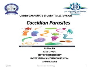 Opportunistic coccidian parasites | PPTX