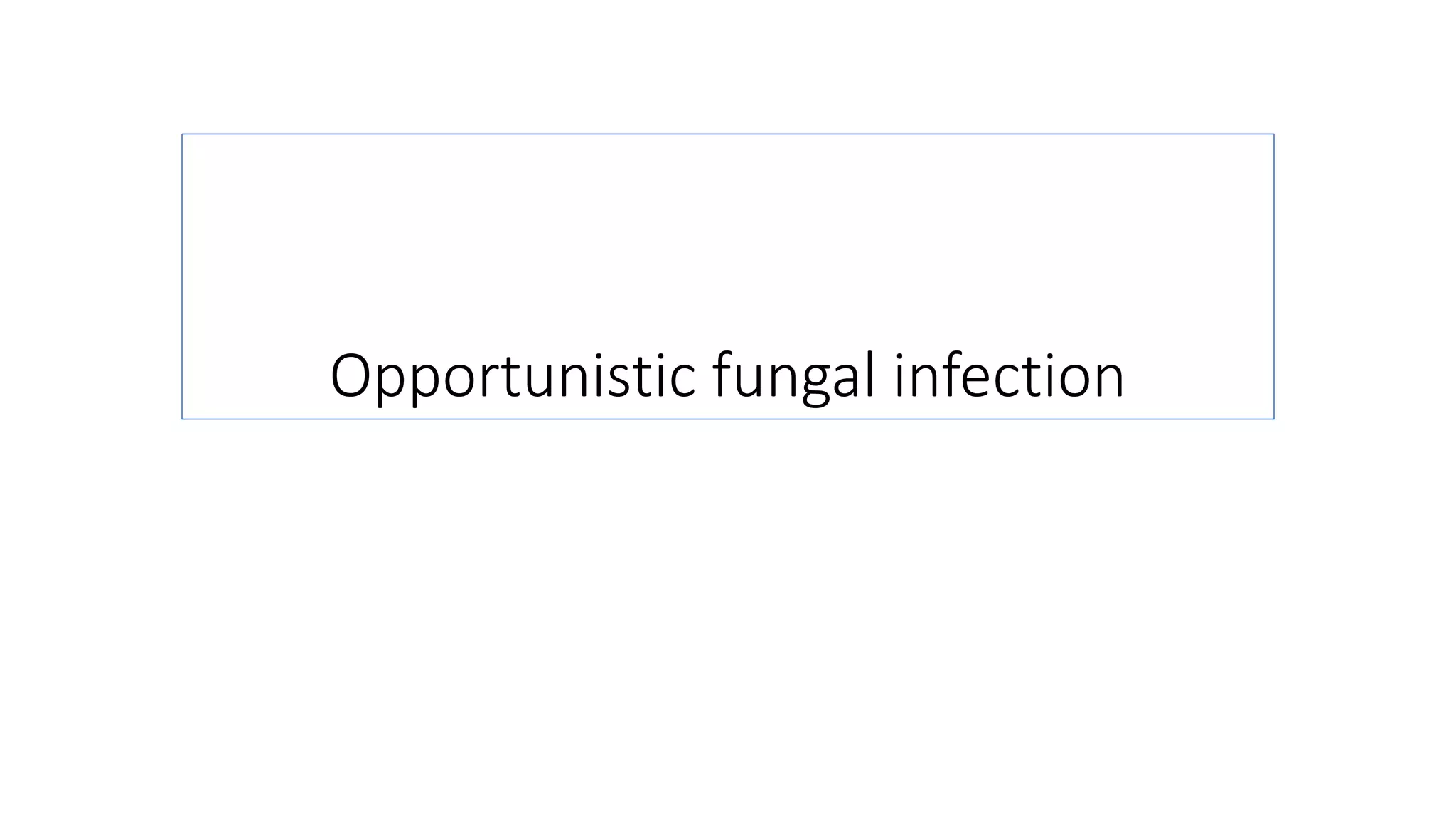 Opportunistic fungal infection.pptx