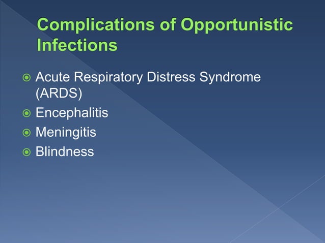 Opportunistic infections | PPTX | Infectious Diseases | Diseases and ...
