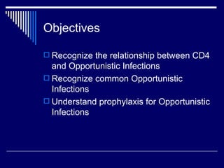 Opportunistic infections and aids | PPT