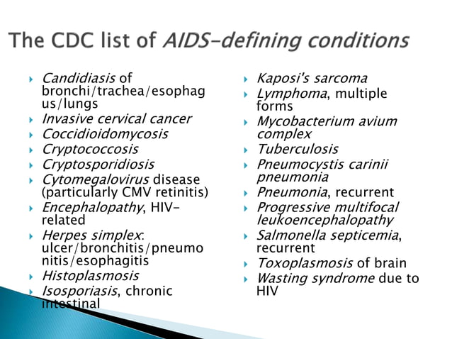 Opportunistic infections in hiv | PPTX | Infectious Diseases | Diseases ...