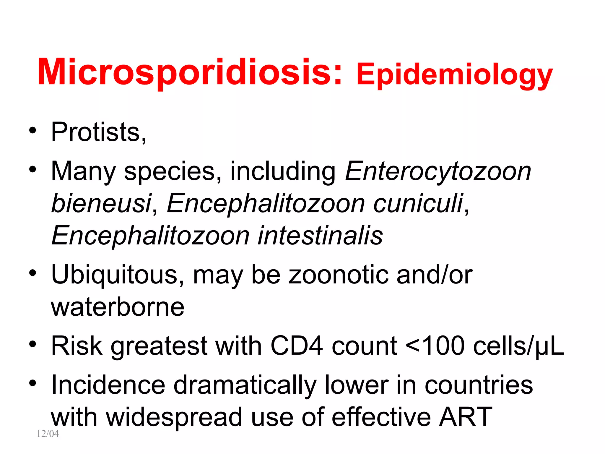 Opportunistic parasitic infections | PPT