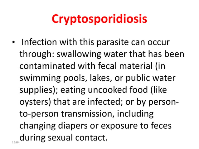 OPPORTUNISTIC PARASITIC INFECTIONS.ppt | Infectious Diseases | Diseases ...
