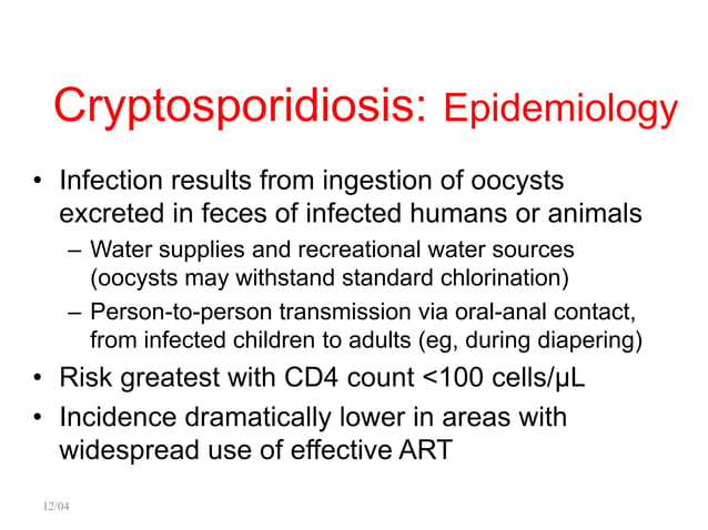 OPPORTUNISTIC PARASITIC INFECTIONS.ppt | Infectious Diseases | Diseases ...