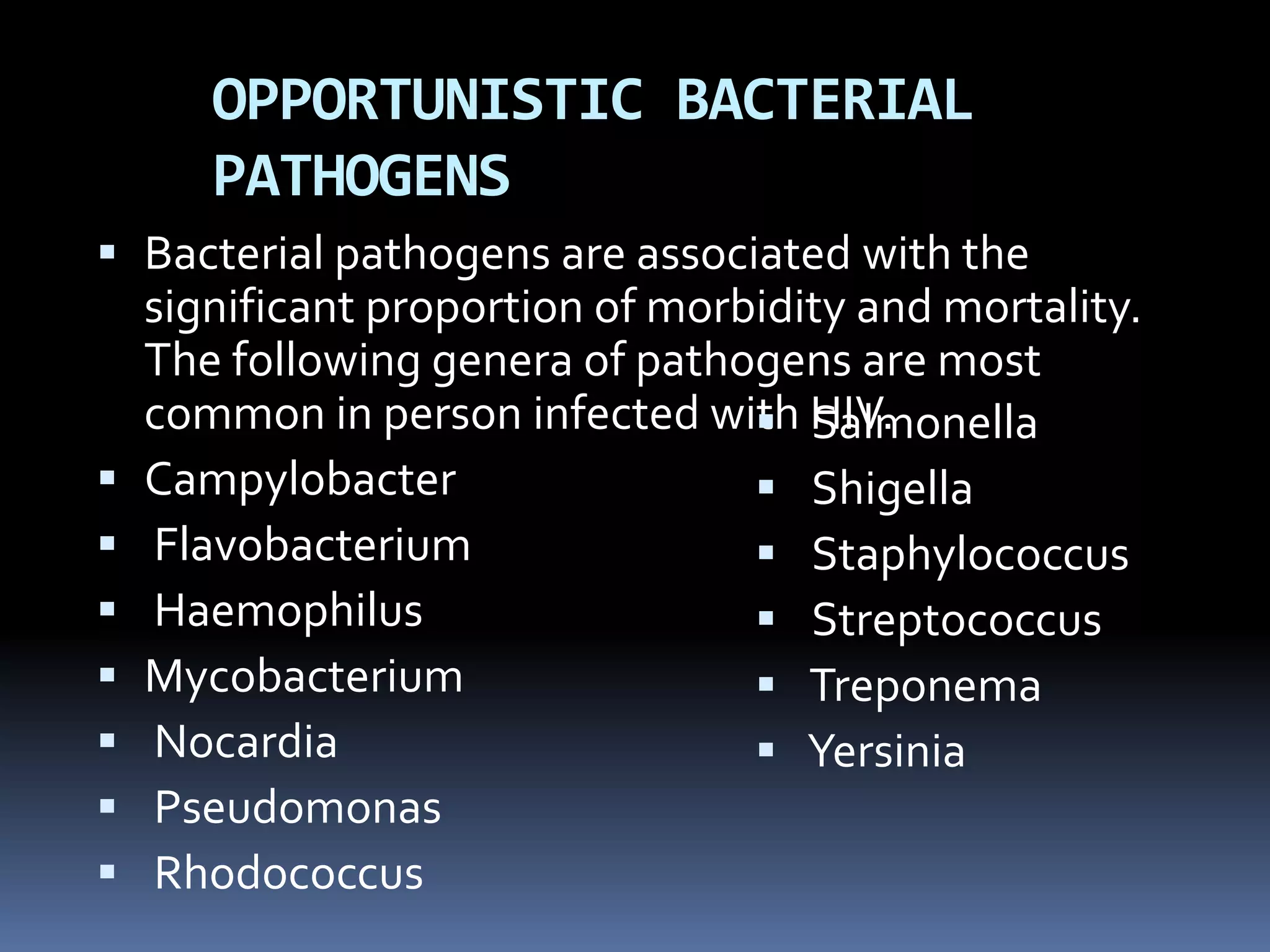 Opportunistic pathogens | PPTX