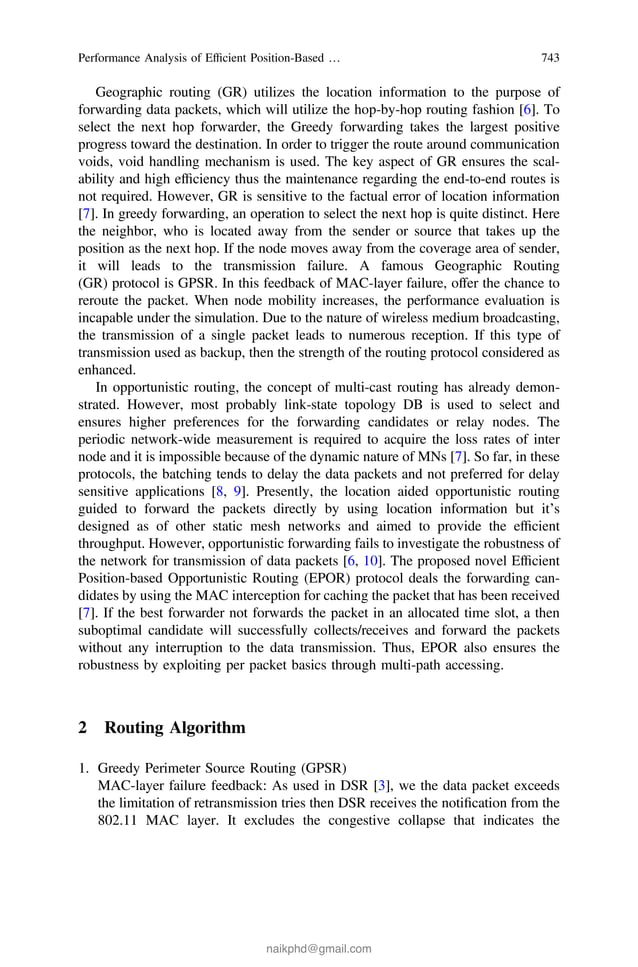 Position based Opportunistic routing in MANET | PDF