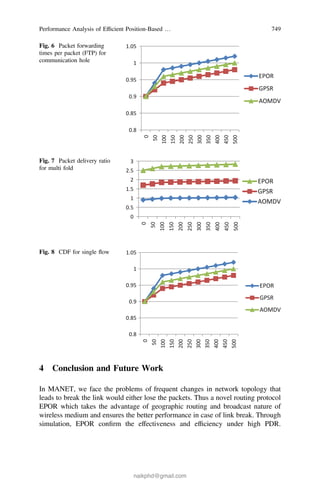 Position based Opportunistic routing in MANET | PDF