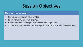 Opportunities extended project qualification and beyond | PPT