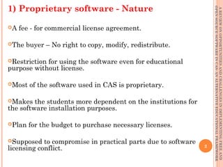 Opportunities and challenges in implementing free and open source ...