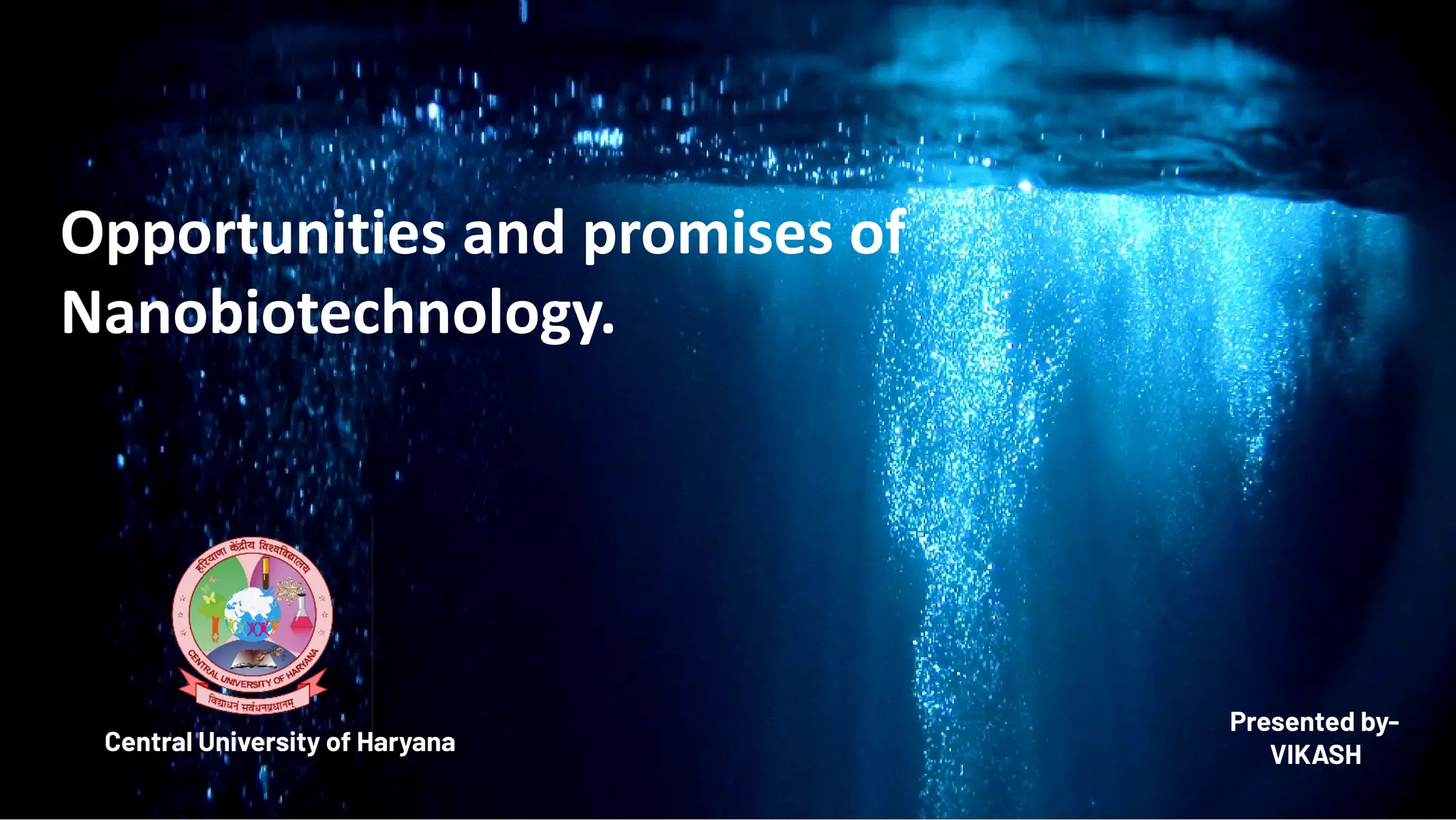 Opportunities and promise of nanobiotechnology | PPT
