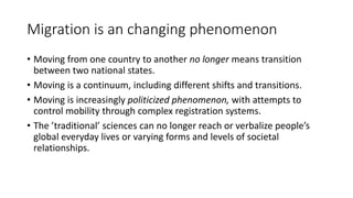 Opportunities and threats: a study on undocumented/unofficial migrants ...