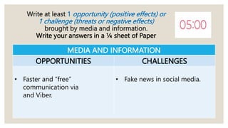 Opportunities ,Challenges, and Power of Media and Information.pptx