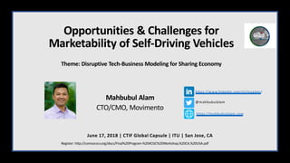 Opportunities and challenges for marketability of driverless cars | PPT
