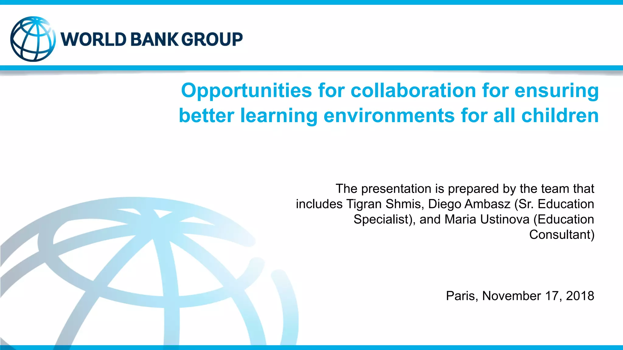Opportunities for collaboration for ensuring better learning ...