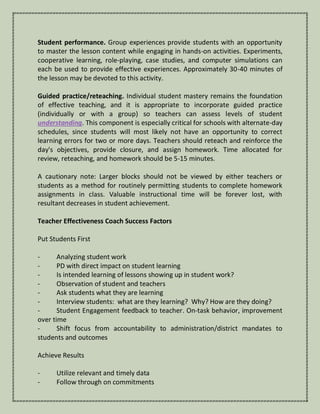 Opportunities For Students to Review Curricular Content and to Develop ...