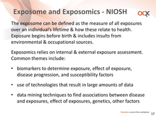 Opportunities for the future of occupational cancer research | PPT